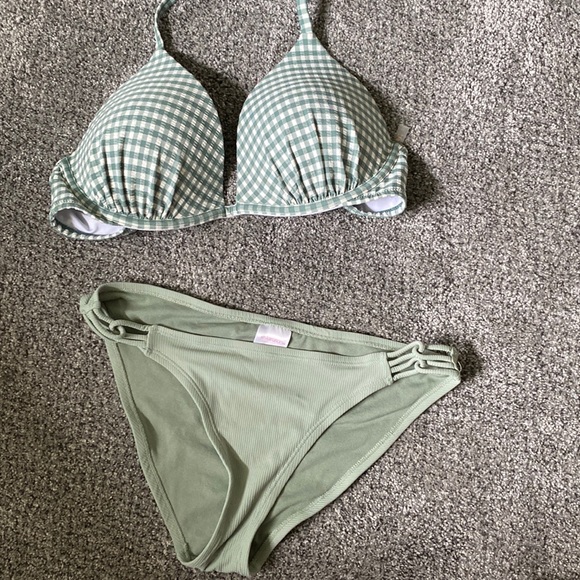 Xhilaration Swim Xhiliration Bikini Sage Green Poshmark